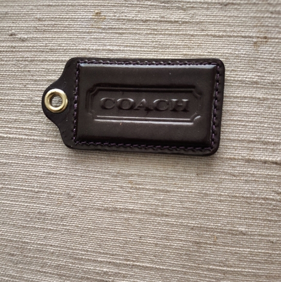 Coach | Accessories | Coach Dark Burgundy Brown Patent Hang Tag | Poshmark